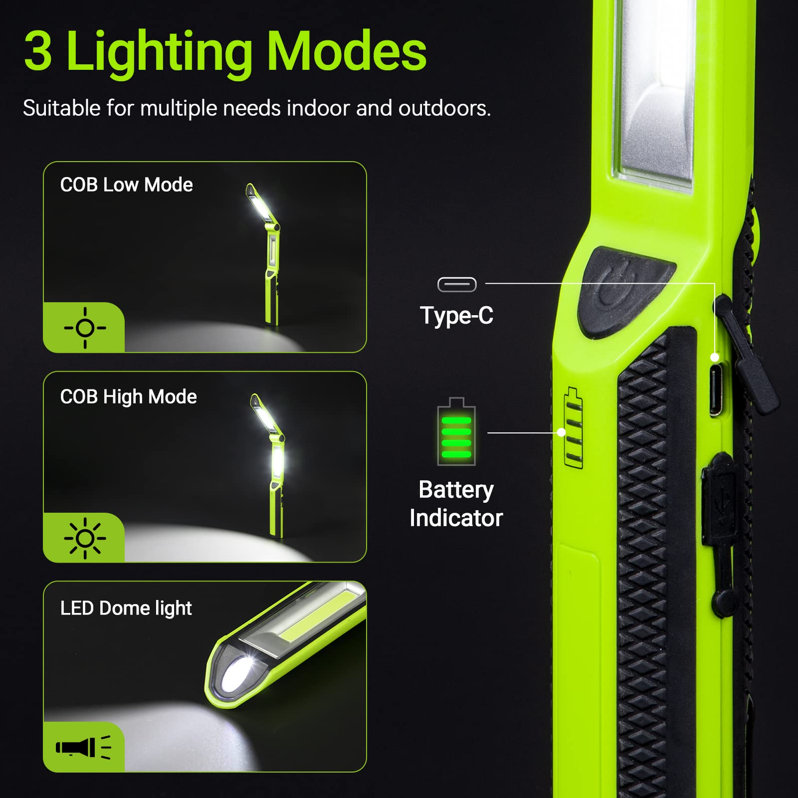 Mua Work Light, Ropelux Rechargeable LED Work Light 1500 Lumens ...