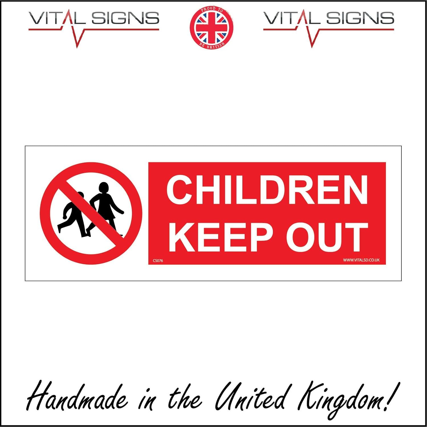 CS076 Children Keep Out Sign Danger Unsafe Construction Private no ...