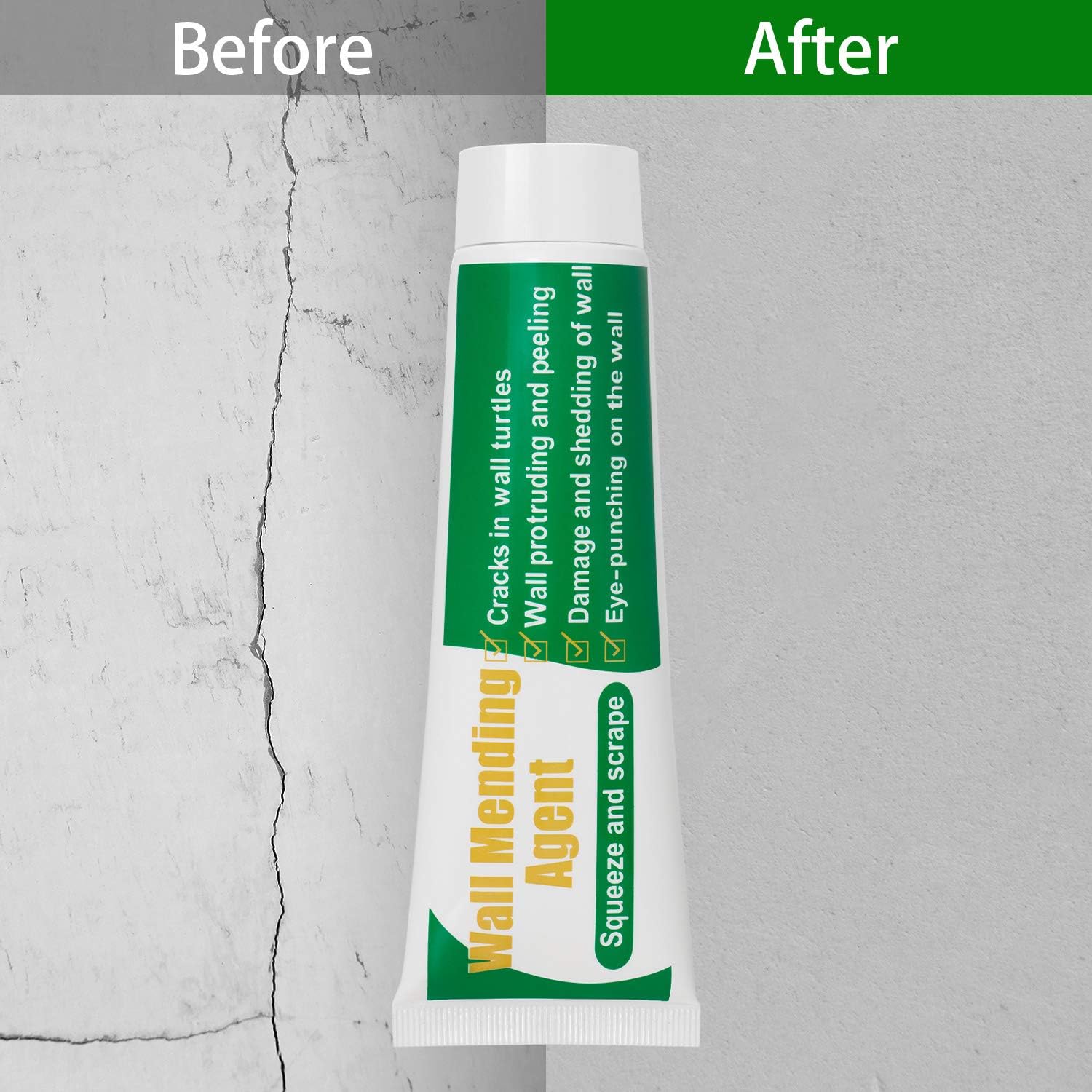 Wall Mending Agent, 130g safemend Wall Mending Agent with Scraper Wall ...