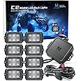 Amazon.com: MICTUNING C2 Curved RGBW LED Rock Lights - 8 Pods Underglow ...