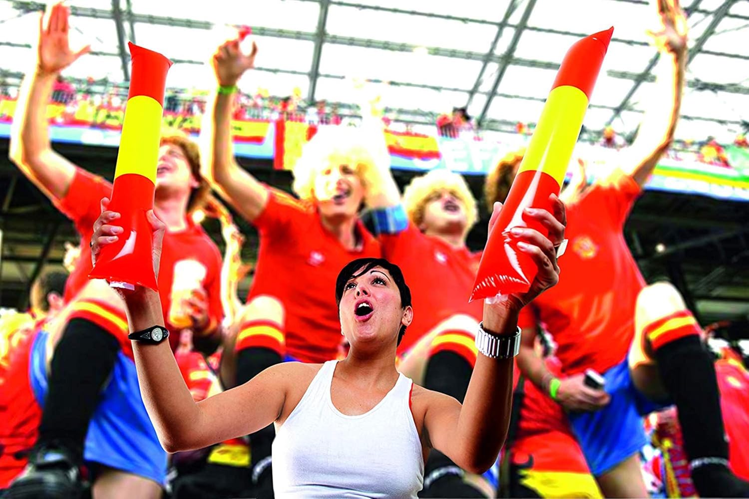 FUN FAN LINE – 5 pairs Thunder Sticks. Noise makers/clappers for sports ...