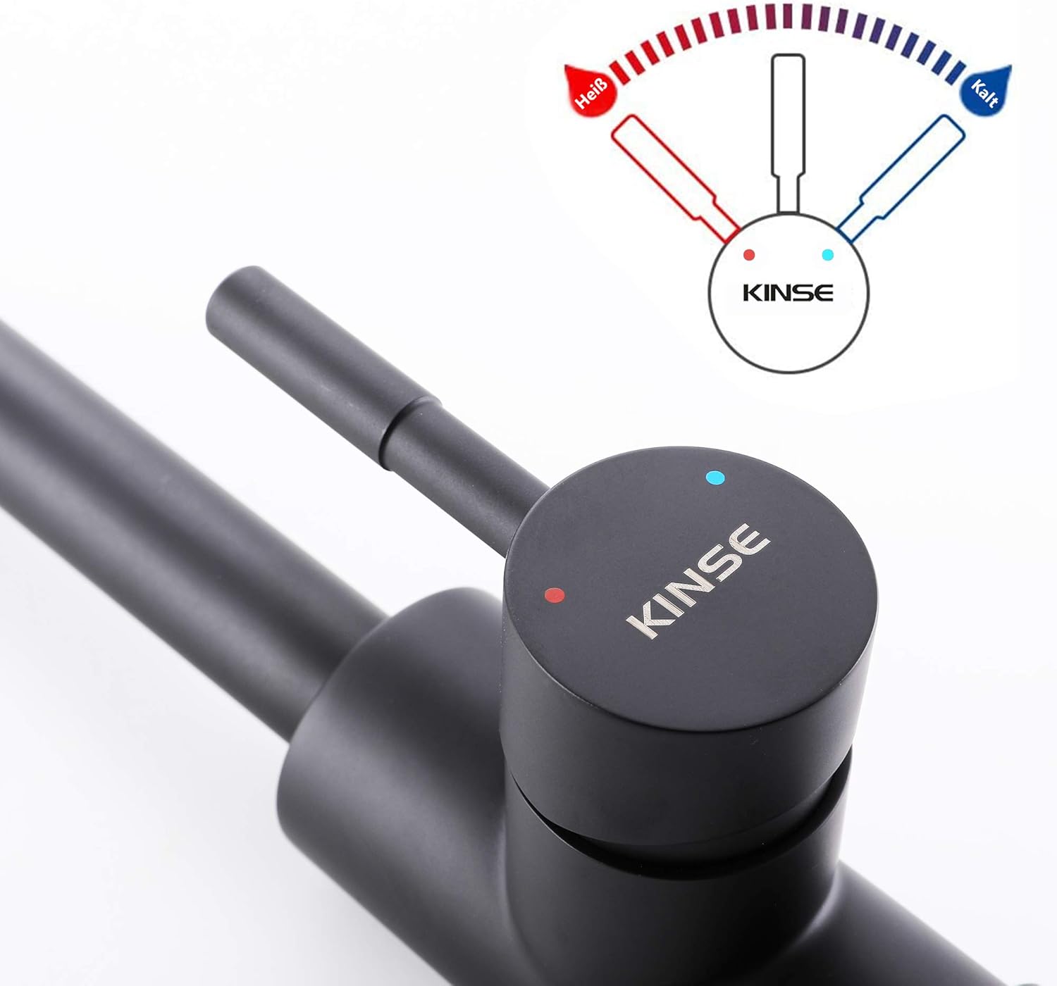 KINSE Single Lever Kitchen Tap Stainless Steel | 360° Swivel Kitchen ...