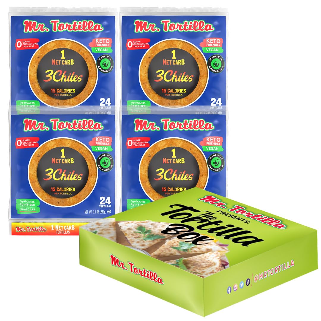 Mr. Tortilla Low Carb Tortilla Wraps - Keto Tortillas with Avocado Oil ...