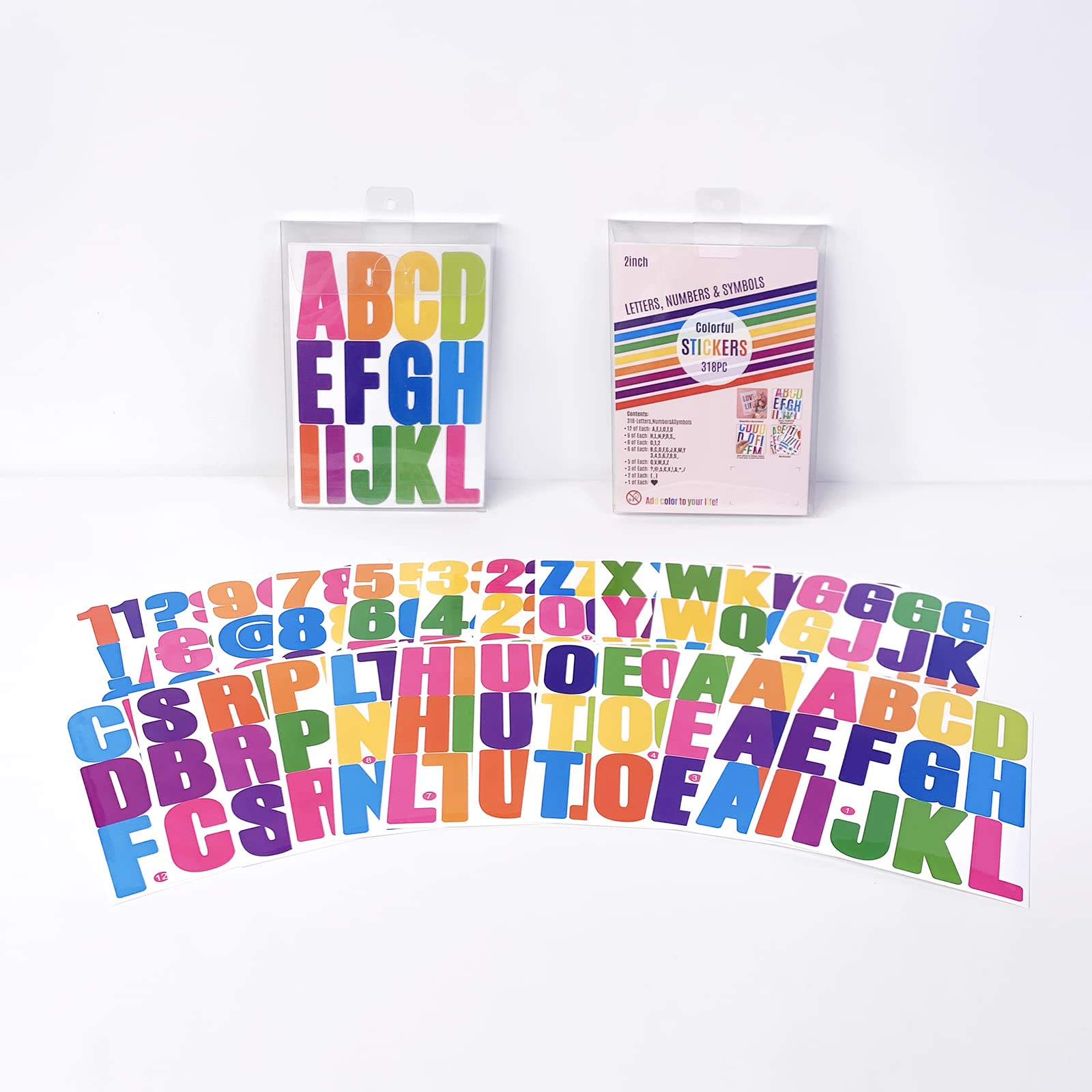 Mua 24 Sheets 2 Inch Self Adhesive Letters Stick on Vinyl Letters ...