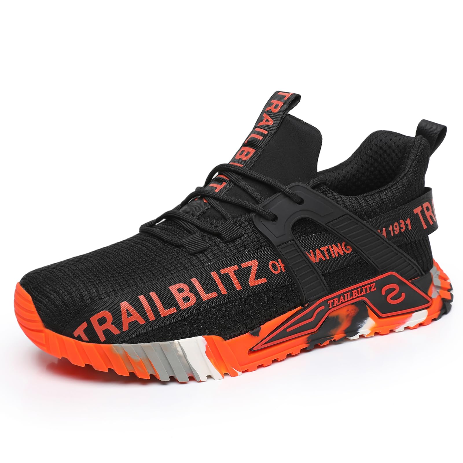 TRAILBLITZ Composite Steel Toe Shoes for Men Work Safety Sneakers Non ...