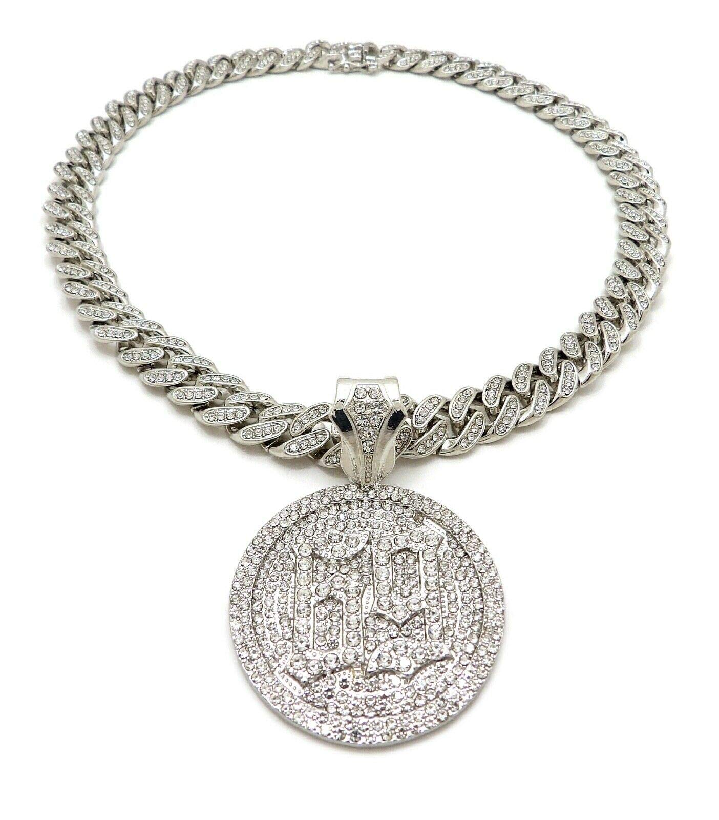 Buy Mens Hip Hop Gold or Silver Tekashi 69 Medallion Pendant & 12mm ...