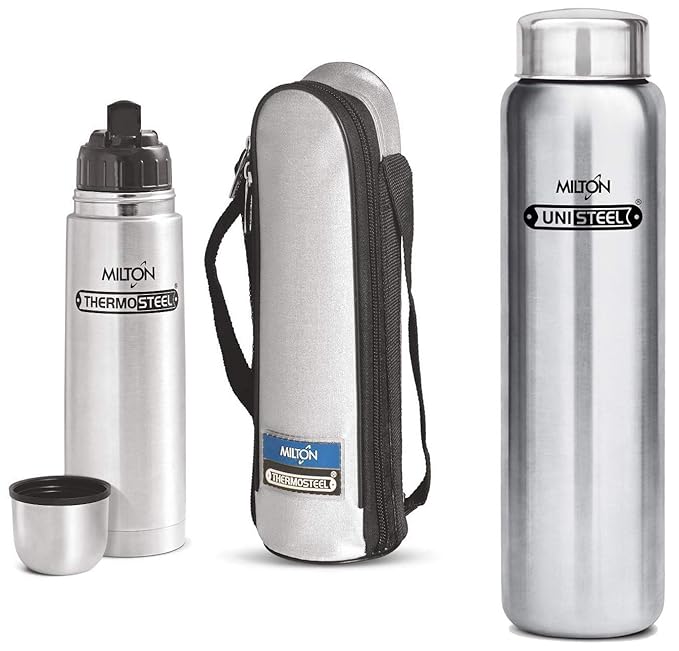Buy Milton Thermosteel Flip Lid Flask, 1000 milliliters, Silver ...
