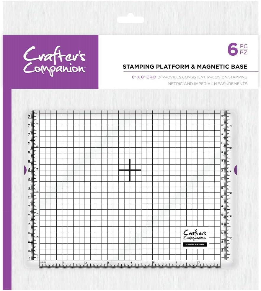 Crafter's Companion 8" x 8" Stamping Platform and Magnetic Base: Amazon ...