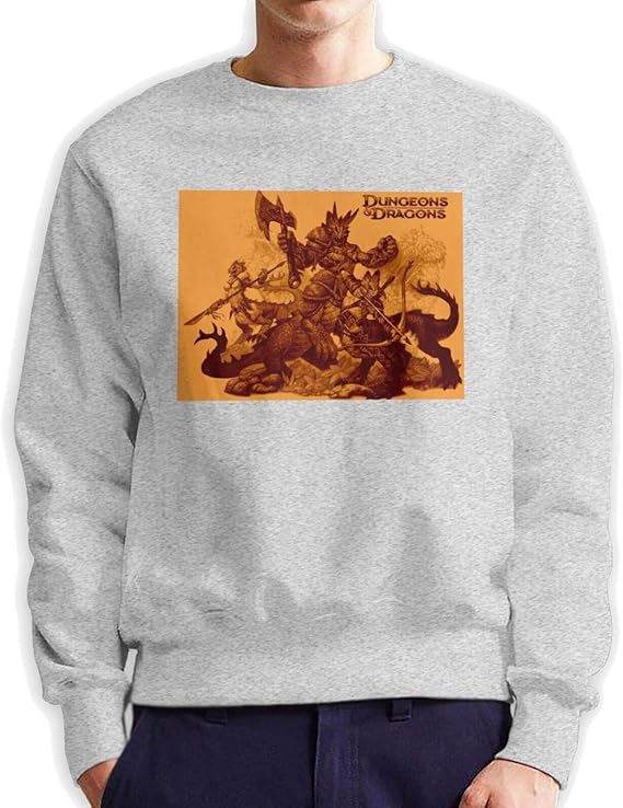 Dungeons and Dragons Men's Round Neck Sweatshirt Round Neck Shirt Long ...