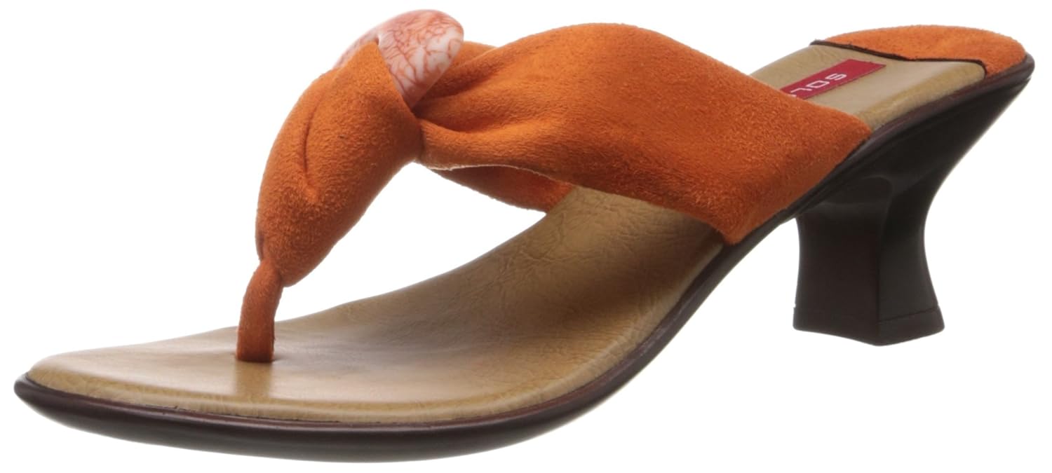 Buy SOLES Women's Orange Slippers - 7 UK (30312) at Amazon.in