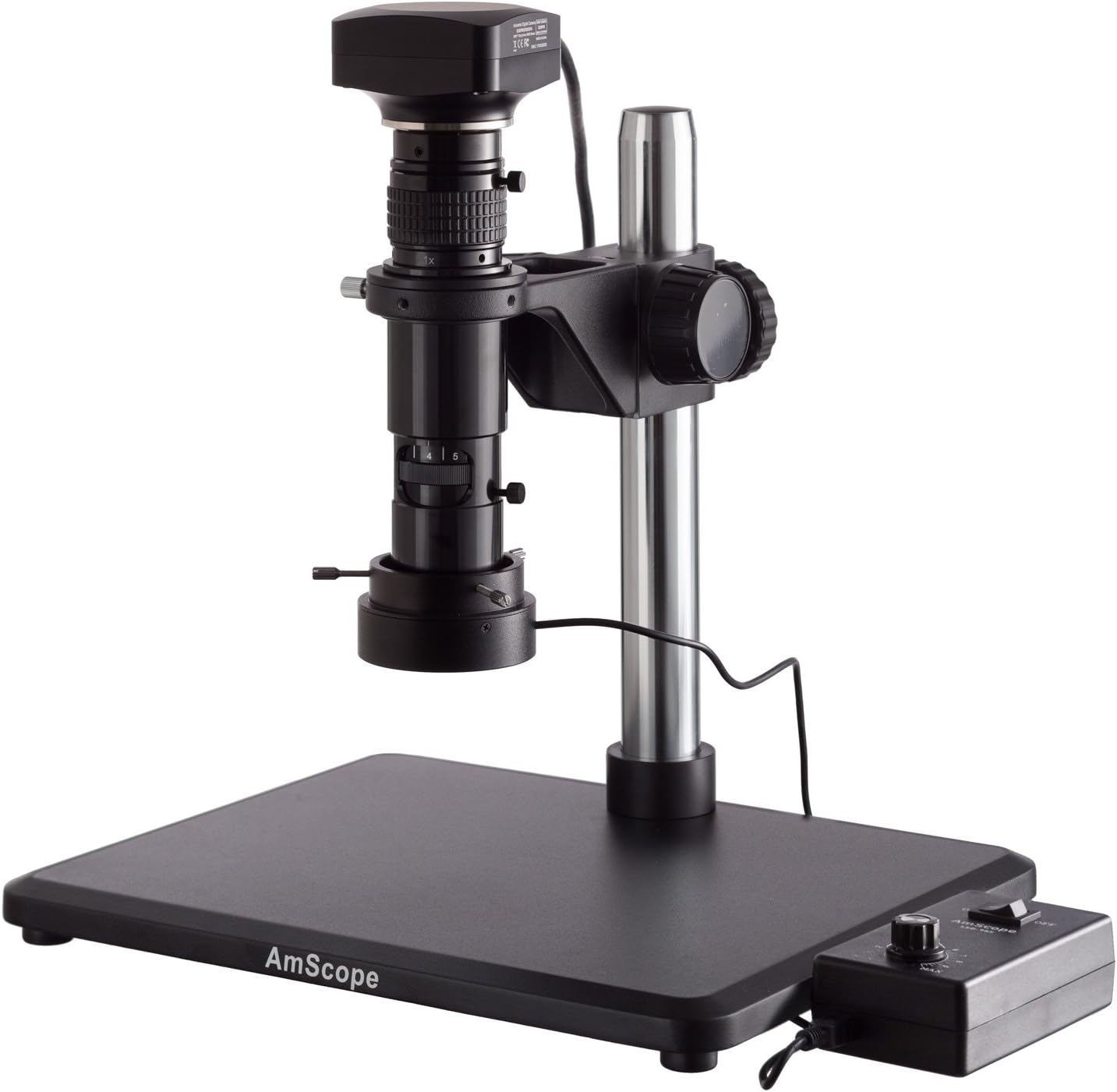 AmScope .83X-10X Wide-zoom Monocular Inspection: Amazon.co.uk: Camera ...