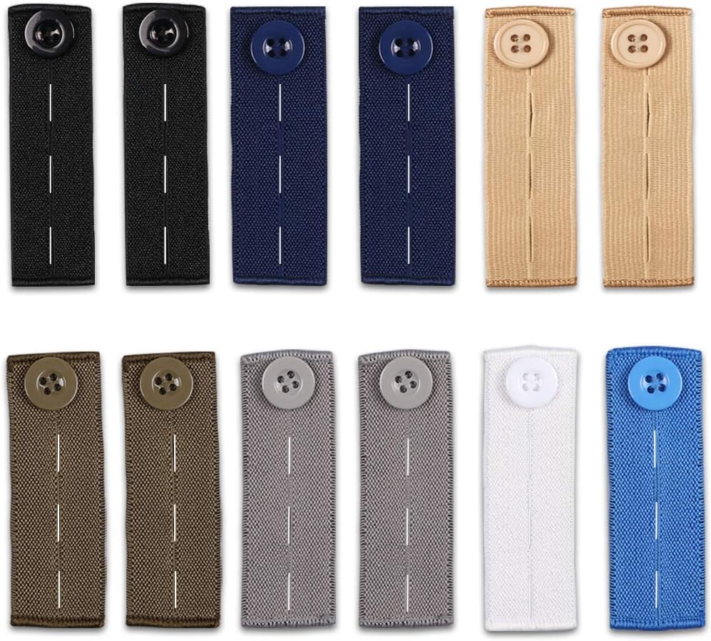 Extensores elásticos de cintura (12 unidades), actualizado en 2020, un ...