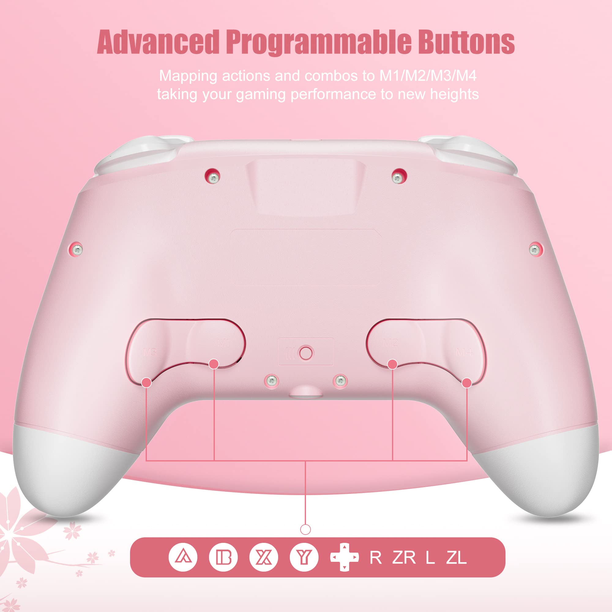 Mua Mytrix Sakura Pink Pro Wireless Controller Compatible with Nintendo ...