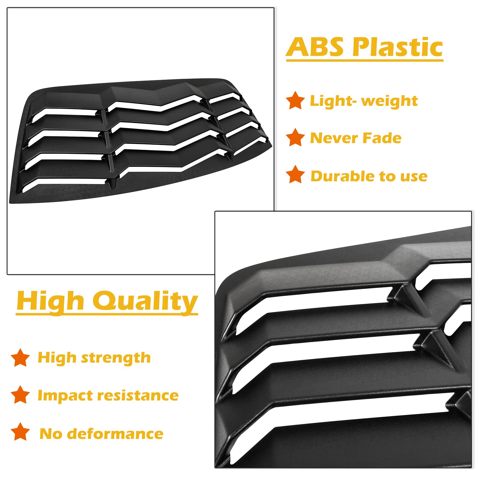 Mua Rear Window Louver for Dodge Challenger 2008-2023 in Lambo Style Windshield Scoop Louvers ...
