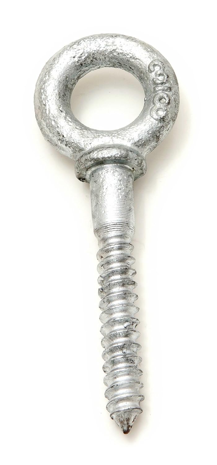 Amazon.com: Forney 61365 Screw Eye Bolt Shoulder, Hot Dipped Galvanized ...