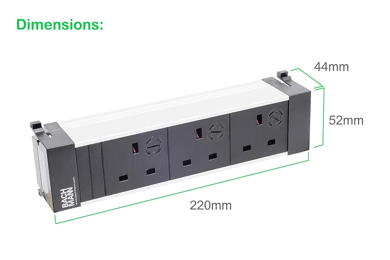 Schneider Electric Mita – 3 Gang Power Socket, Flush Desk Unit ...