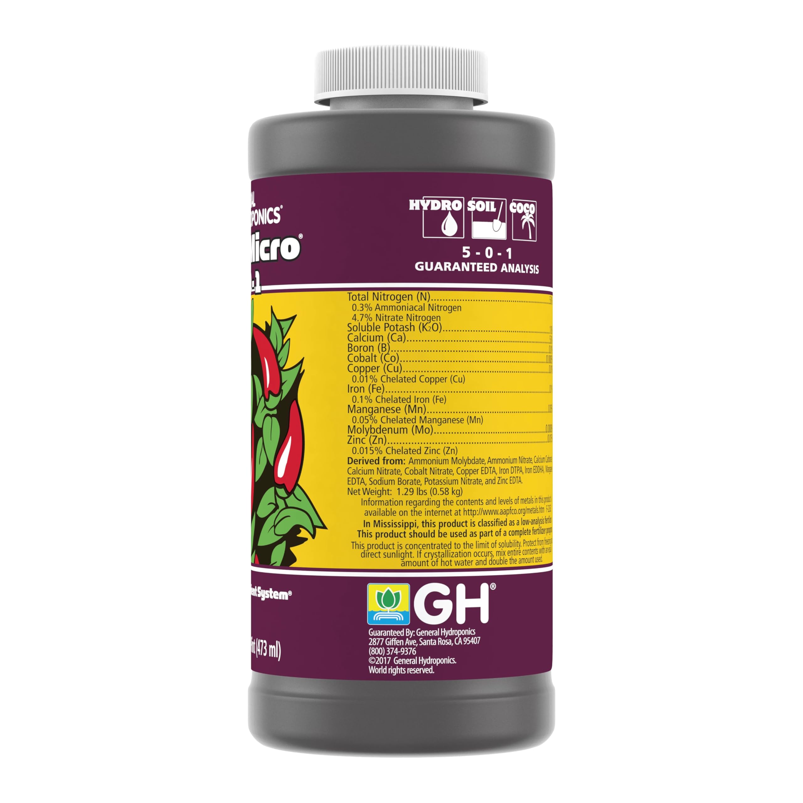 Mua General Hydroponics FloraMicro 5-0-1 Plant Food, Flora Series ...