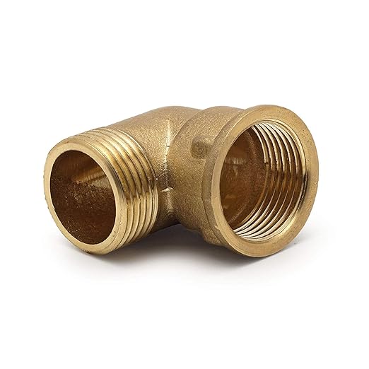 Brass Elbow 3/4" Male x 3/4" Female Brass for Repair Class 125#: Amazon ...