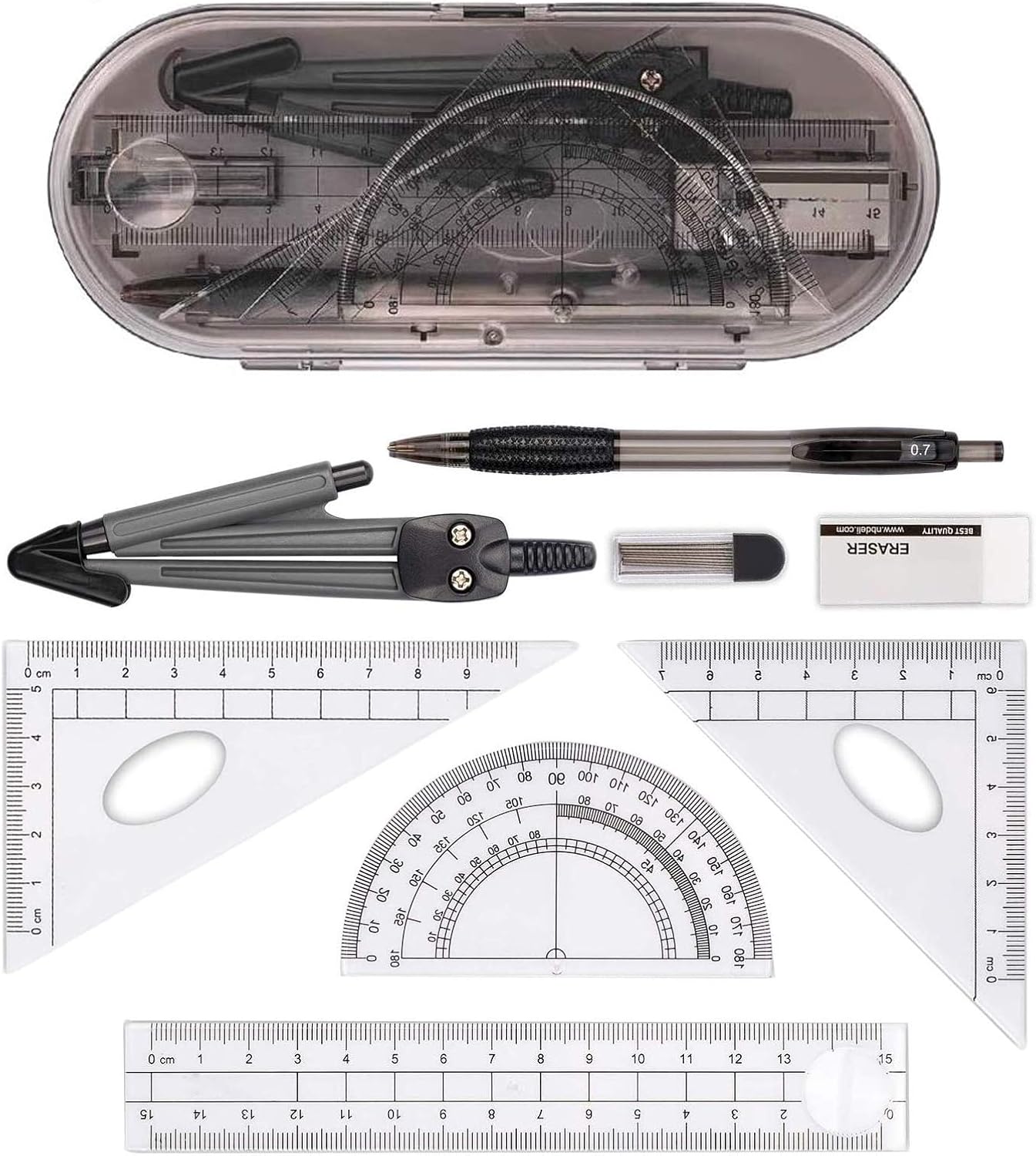 Maths Set Math Geometry Kit Set, Geometry Compass Sets Exam Stationery ...