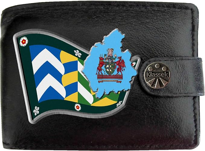 Cumbria Flag Cumbrian Map and Coat of Arms COA KLASSEK Mens Wallet Real ...