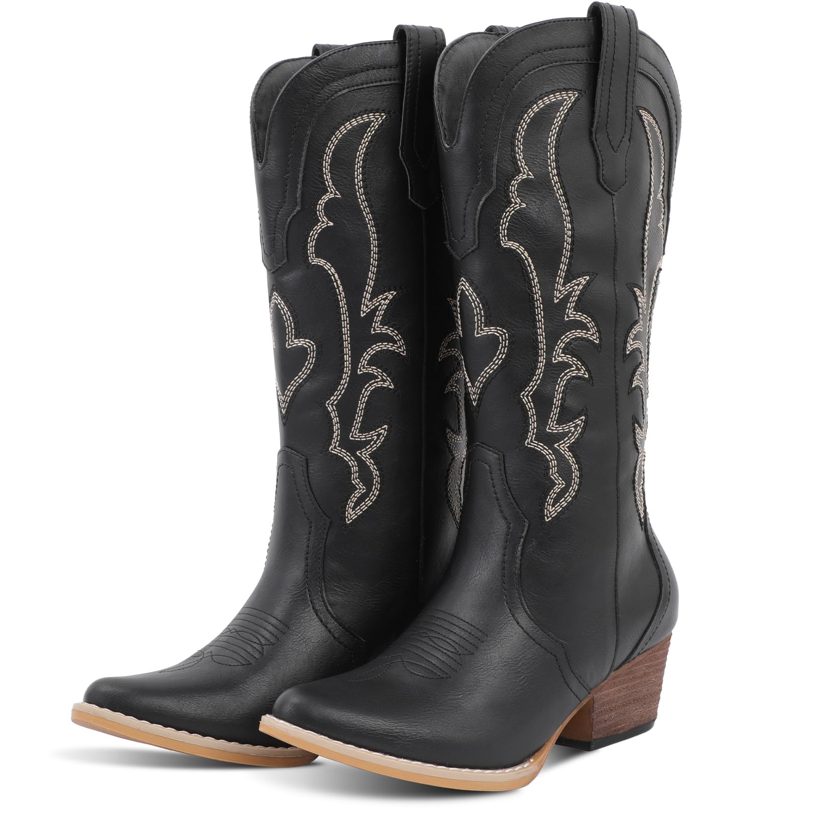 RLW Cowboy Boots for Women Cowgirl Boots Classic Knee-High Western ...