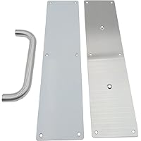 VRSS 304 Stainless Steel Satin Finish Door Push Pull Handles, 100mm ...