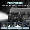 ELFGO Tactical Pistol Light 1200 Lumens - Weapon Rail Flashlight with ...