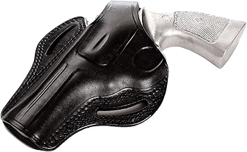 Amazon.com : Pusat Holster Revolver 4 inch 357 Magnum Leather OWB ...