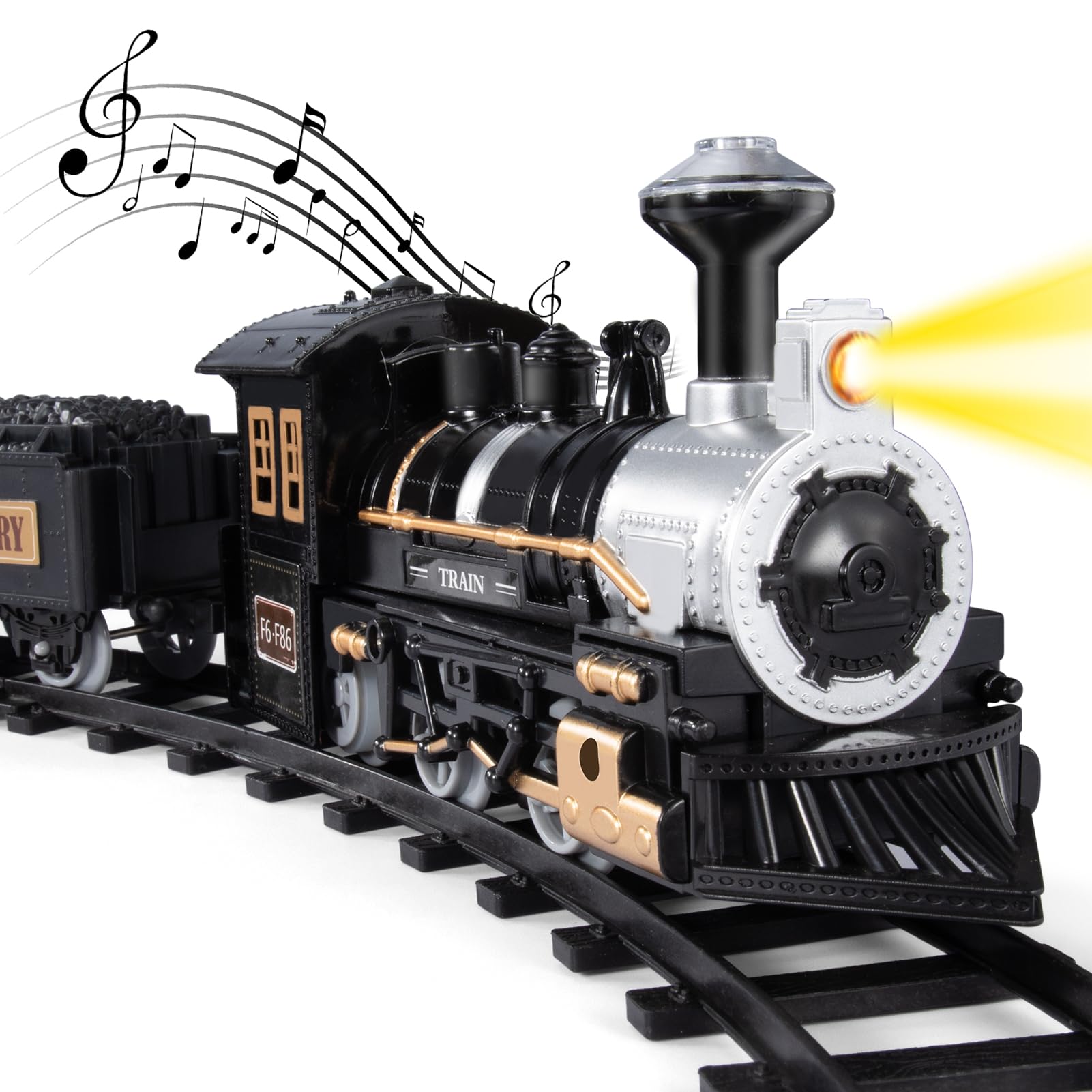 iHaHa Electric Train Set for Kids, Battery-Powered Train Toys Include ...