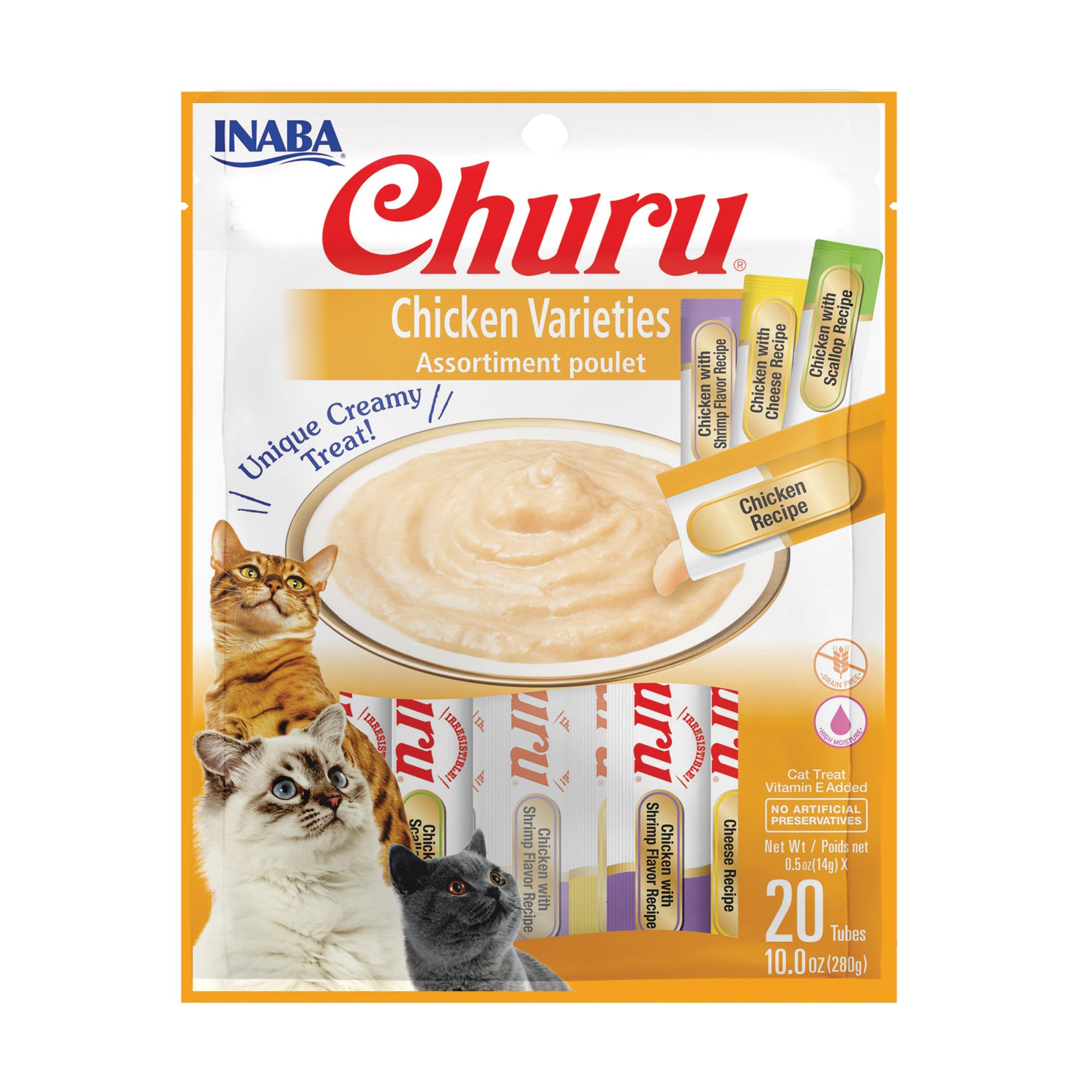 Mua INABA Churu Cat Treats, Grain-Free, Lickable, Squeezable Creamy ...