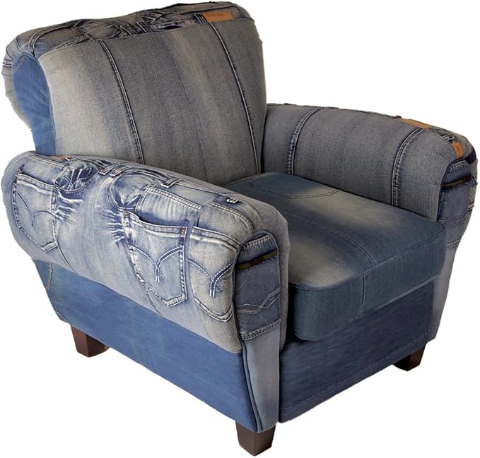 HomeElements Jeans/Denim Chair: Amazon.co.uk: Kitchen & Home