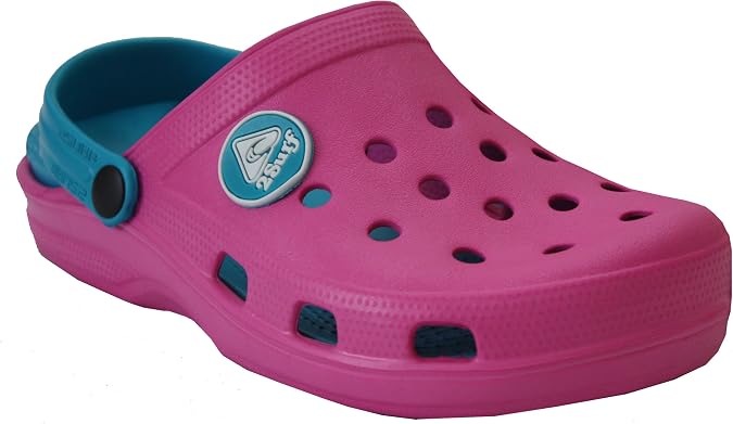 2Surf Mädchen Damen Clogs, Mehrfarbig - rosa/blau - Größe: 36.5: Amazon ...