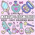 Amazon.com: Makeup and Cosmetics: Bold and Easy Coloring Book for ...