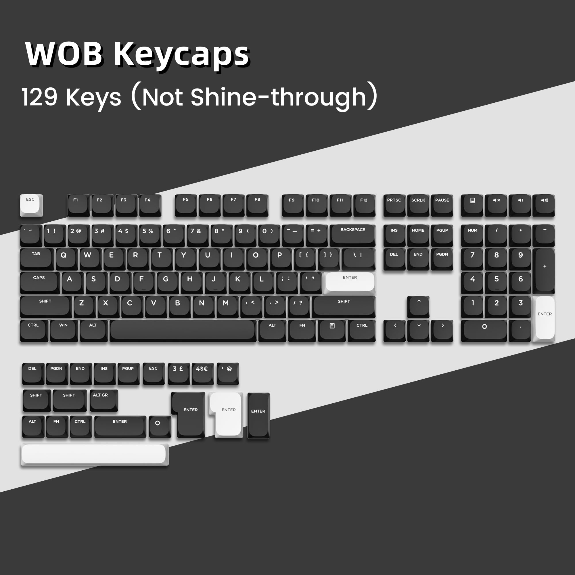 Mua Low Profile Keycaps, Keycaps 75 Percent, PBT Custom Keyboard ...