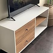 Amazon.com: Nathan James Tora TV Stand Media Wooden Console Oak ...