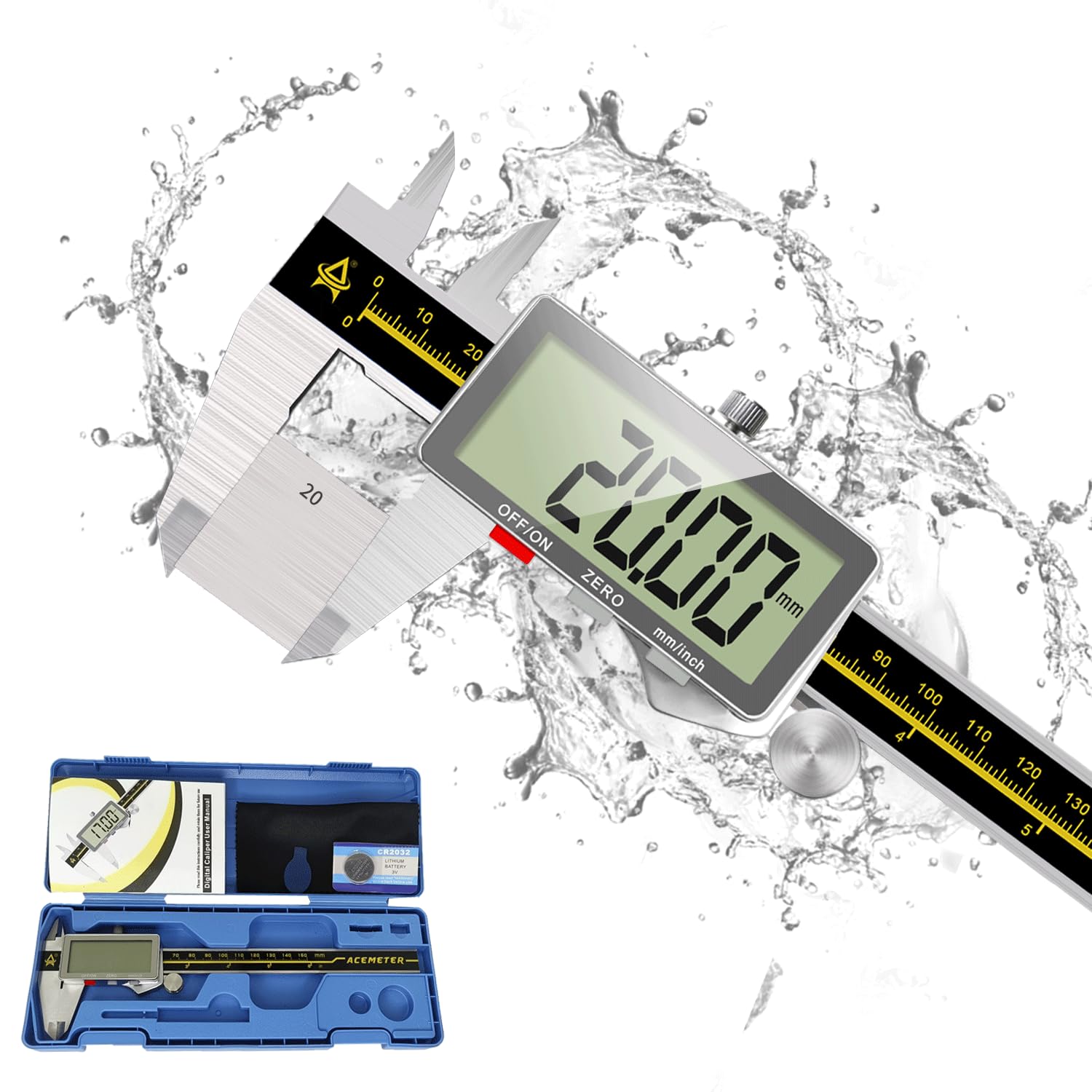 Mua Digital Caliper, ACEMETER 0-6 Inch Vernier Calipers Measuring Tool ...