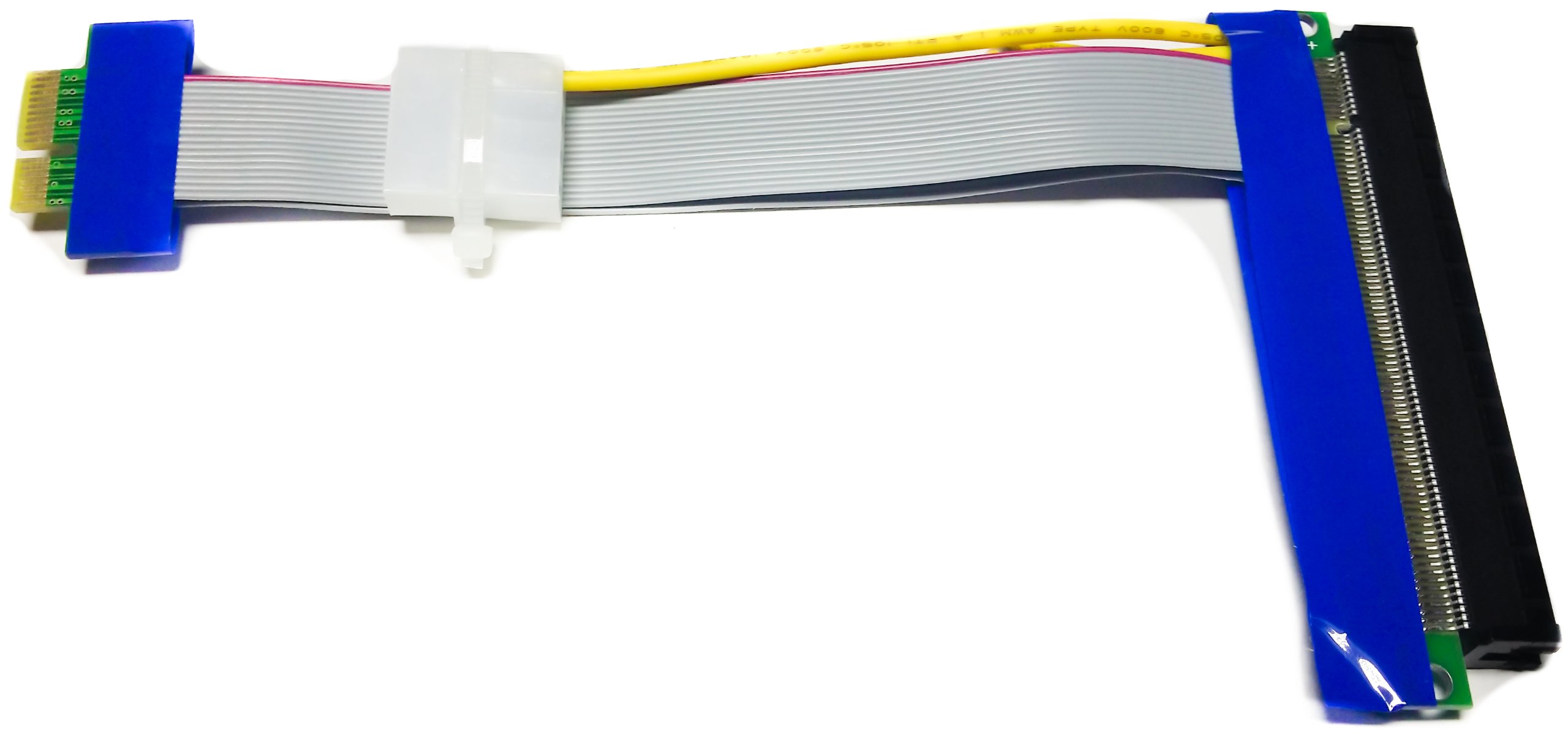 Buy Powered 16X to 1X PCIe Riser with Molex Connector - PCI Express ...