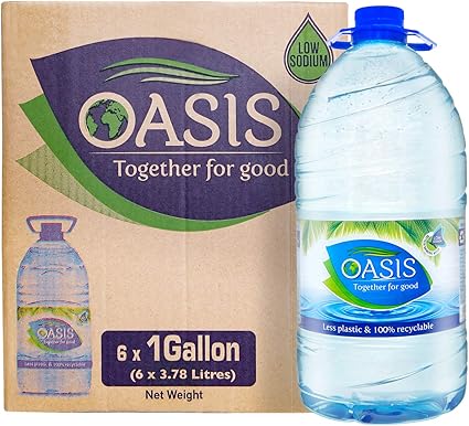 Oasis Still Water - Pack of 6 Pieces (6 x 3.78 Liter): Buy Online at ...