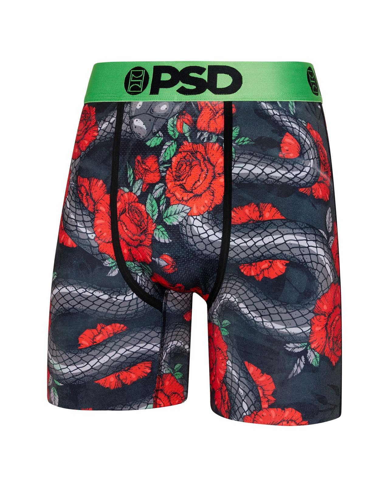 PSD Men's Boxer Briefs - Slither Rose, 7 Inch Inseam, Moisture-Wicking ...