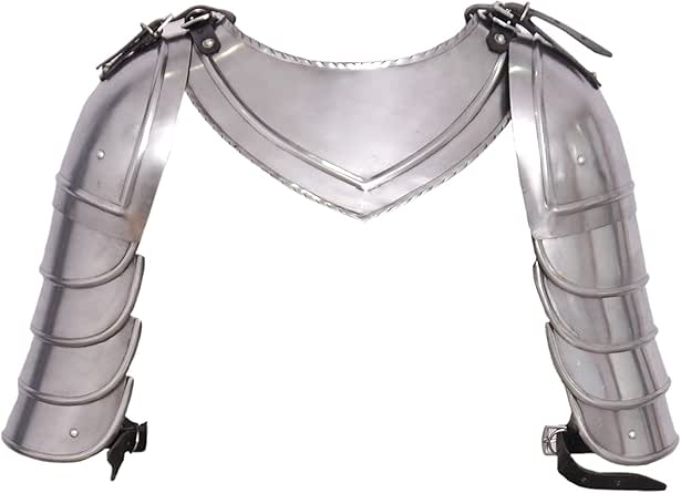 Amazon.com: Medieval Gorget Spaulders Arm Neck & Shoulder Set Roman ...
