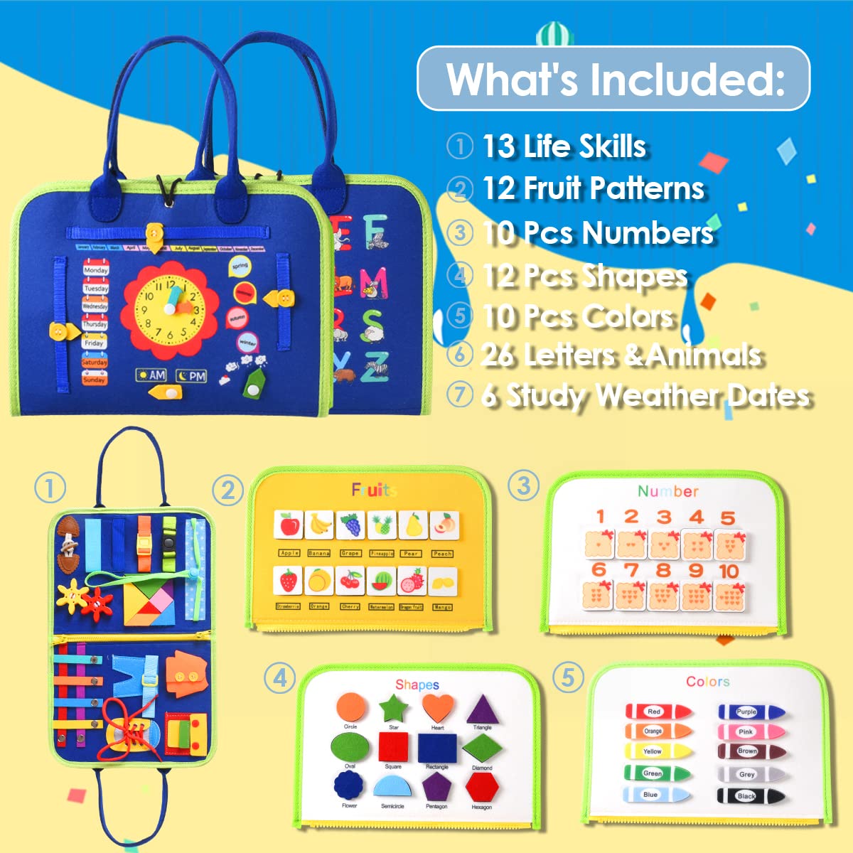 Mua Montessori Activity Busy Book for Toddler - 1 2 3 4 5 Years Old ...