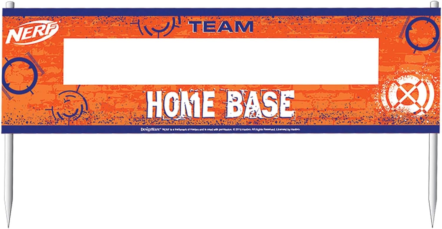Amazon.com: Nerf Blue and Orange Home Base Roll-up Signs - 2 pcs: Toys ...