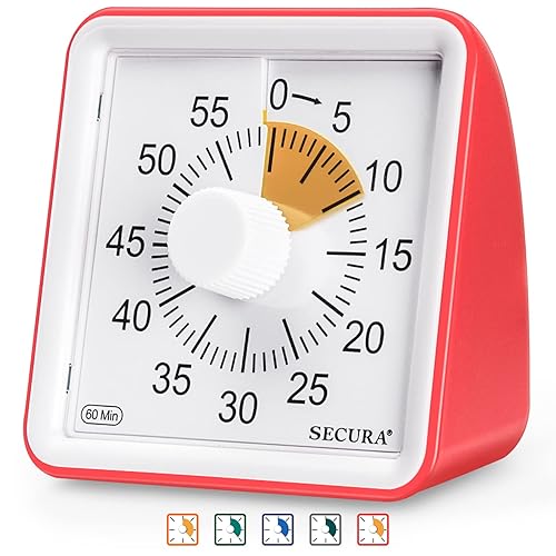 Secura 60-Minute Visual Timer, Classroom Timer, Countdown Timer for ...