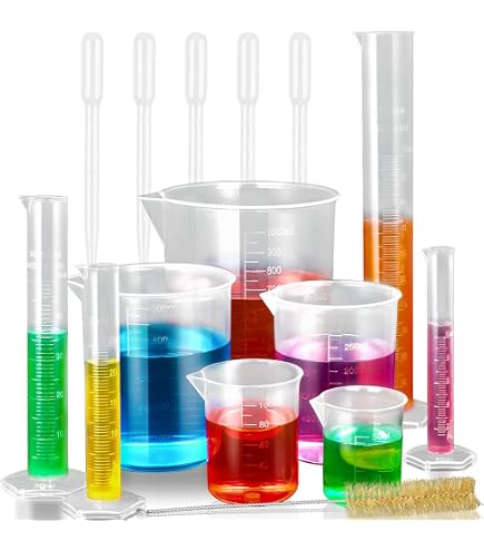 Chemistry Set Polypropylene Graduated Cylinder Set, Lab Equipment, UK ...