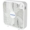 Amazon.com: Hurricane Floor Box Fan, 3 Speed Powerful and Quiet Room ...