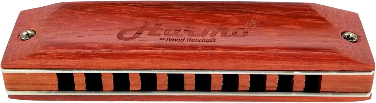 Harmonica HARMO CUSTOM SHOP Walnut Wood key of C Assembled in USA ...