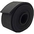 Neoprene Foam Strip Roll by Dualplex, 3" Wide x 10' Long x 1/8" Thick, Weather Seal High Density ...