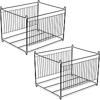 Amazon.com : 2 Pcs Metal Hanging File Organizer Black Letter Size File ...