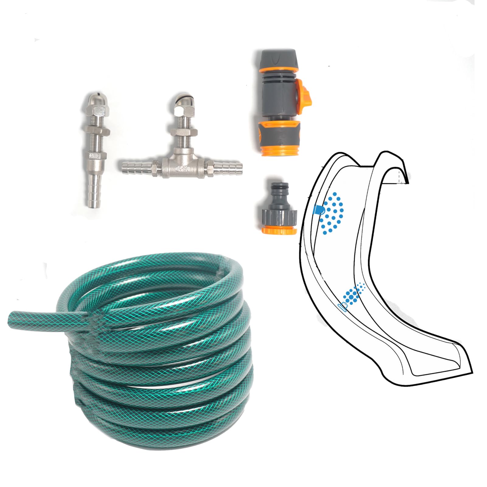 Mua Pool Slide Spray Kit, Pool Spray Kit with Hose Adaptor, Swimming ...