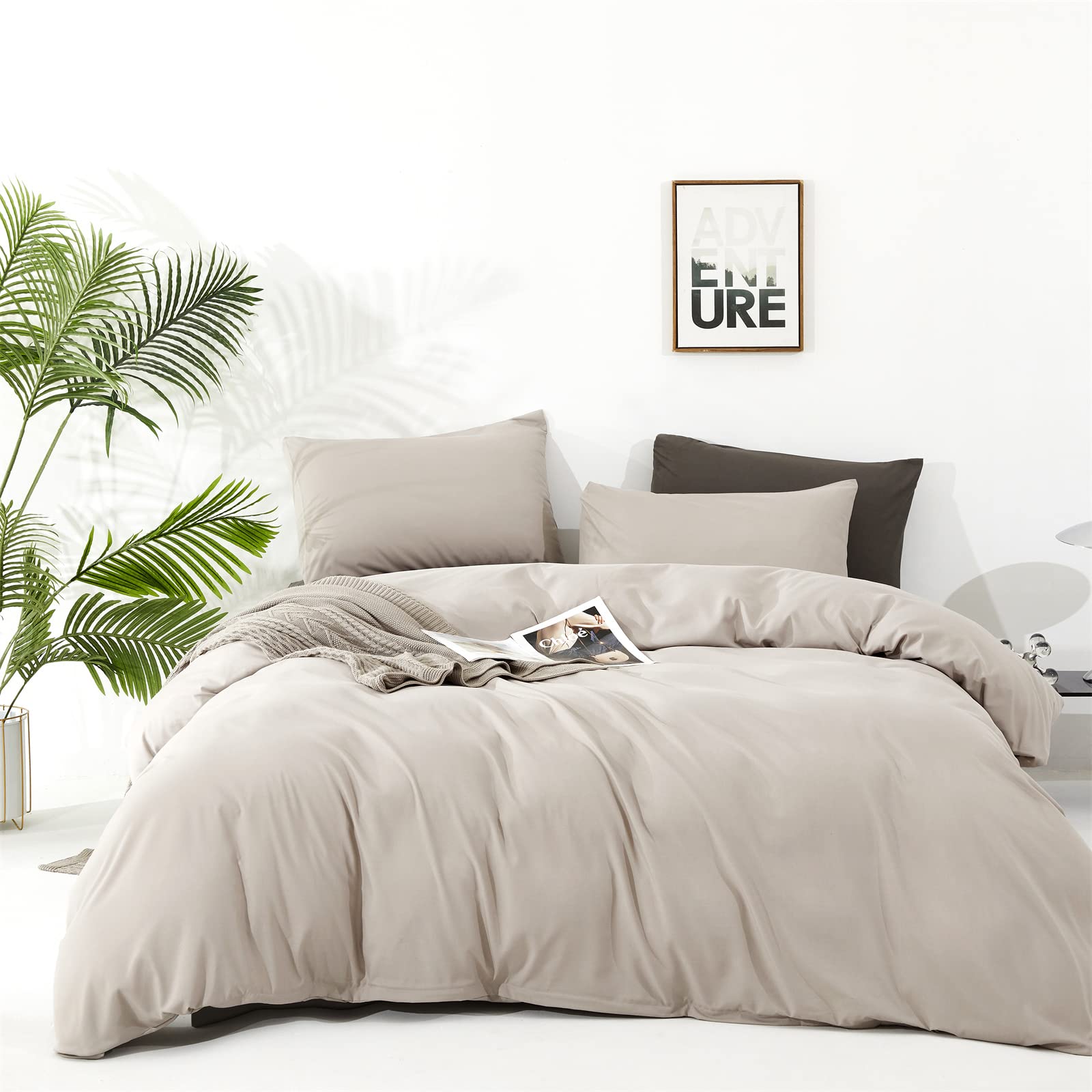 Cottonight Beige Comforter Set Queen Cream Khaki Bedding Comforter Full Cottonight Beige Comforter Set Queen Cream Khaki Bedding Comforter Full